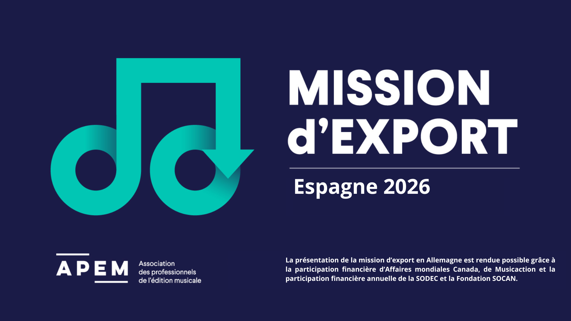 Mission d'export 2026 (Espagne) - APEM